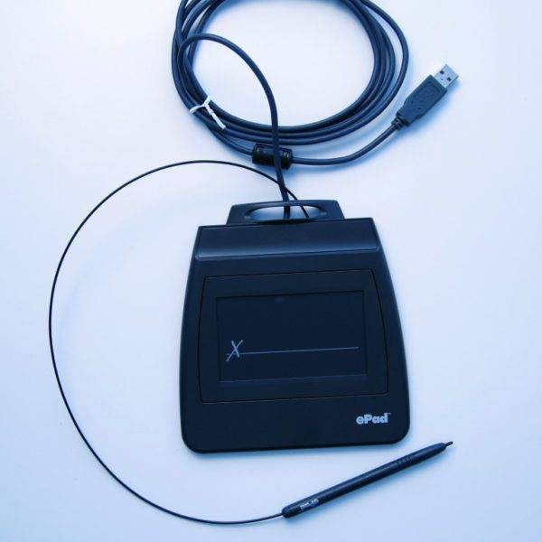 Capturadora de firma EPAD VP9801 - E-Medical Box